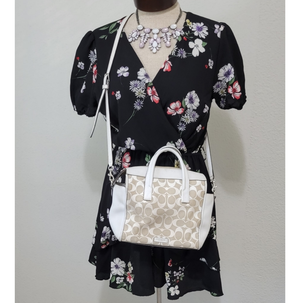 Coach Bleecker Khaki Vachetta Signature Mini Riley - Gem